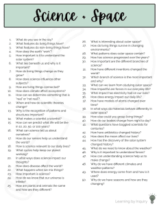 50 Out-Of-This-World Science and Space Questions for Inquiry Learning ...